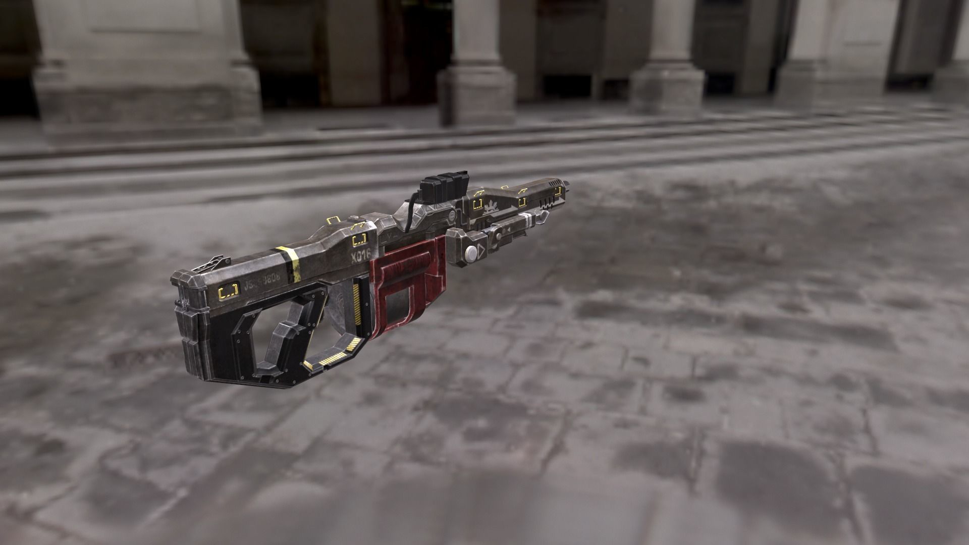 3D model Weapon Chain Gun VR / AR / low-poly | CGTrader