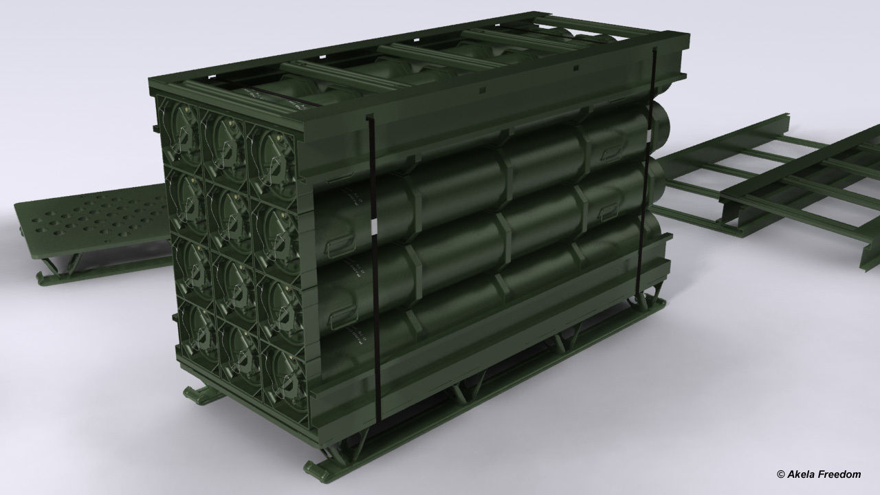 Hydra 70 Containers 3D model | CGTrader