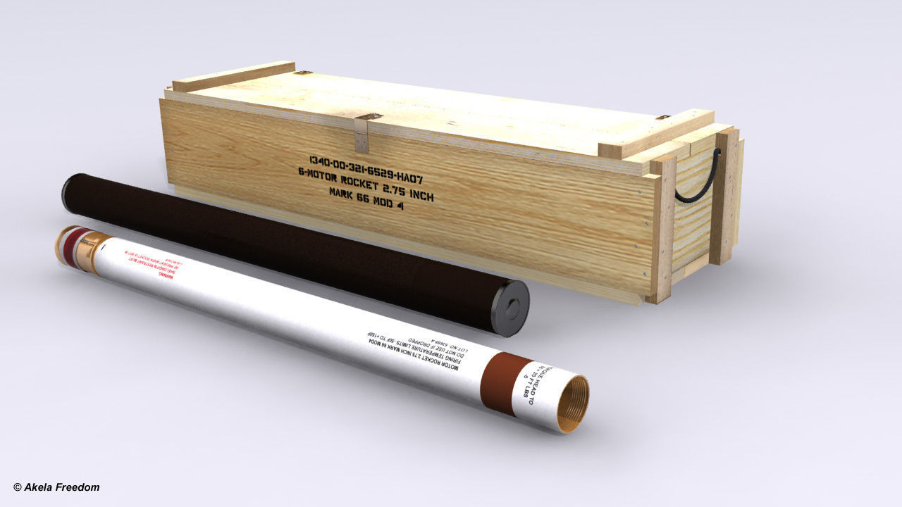 Hydra 70 Warhead Storage System 3D model | CGTrader