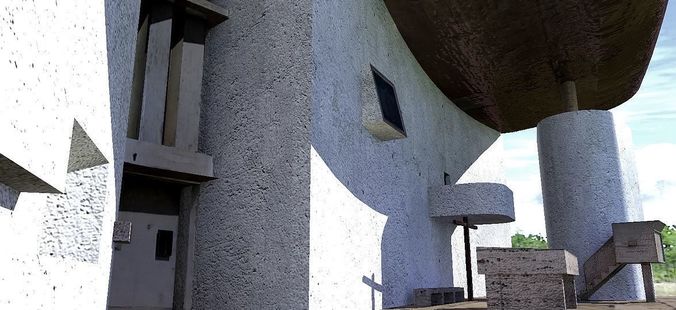 Capilla de Ronchamp 3D model | CGTrader