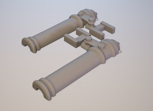 cannons harpoon and more for 3d printing -STL file- 3D model 3D ...