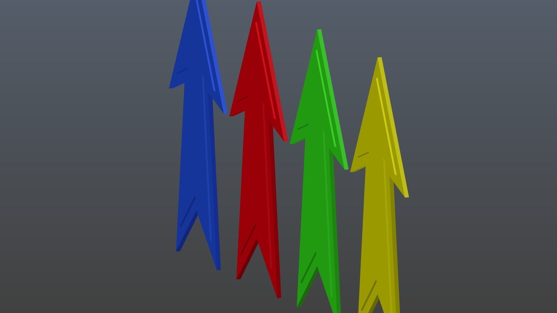 3D model Low poly arrow 4 VR / AR / low-poly | CGTrader