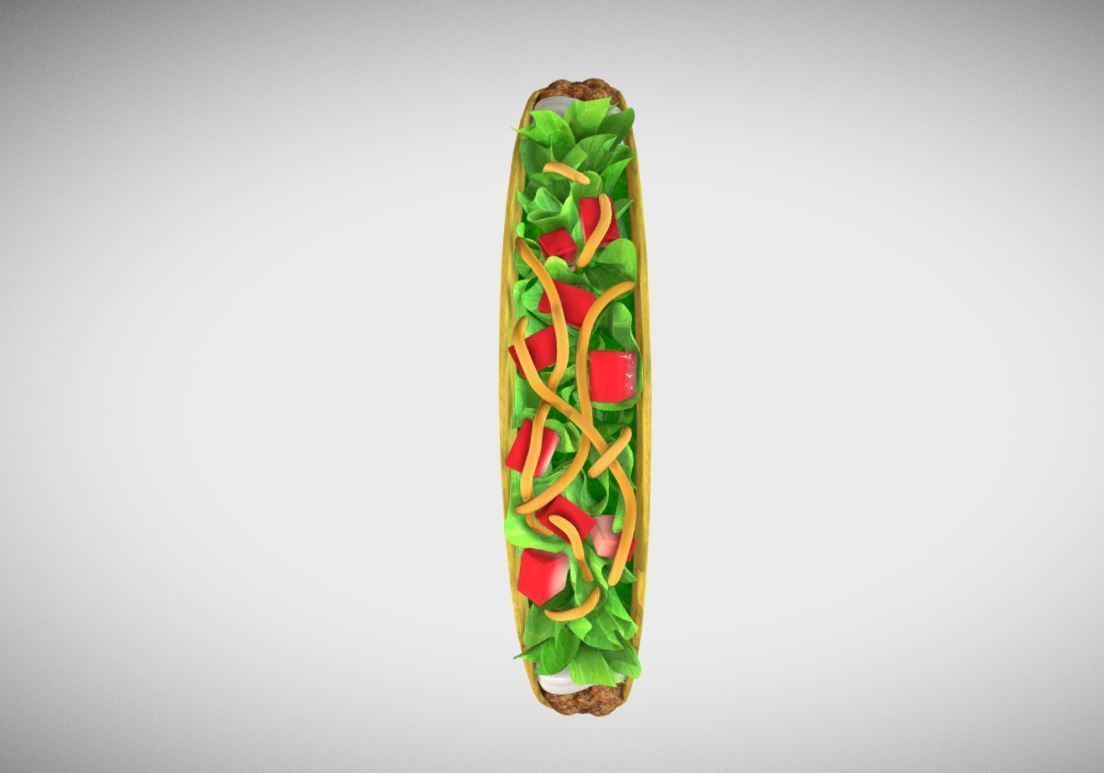 Taco Model 3D model | CGTrader