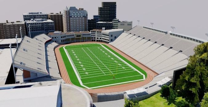 3D model Percival Molson Memorial Stadium VR / AR / low-poly | CGTrader