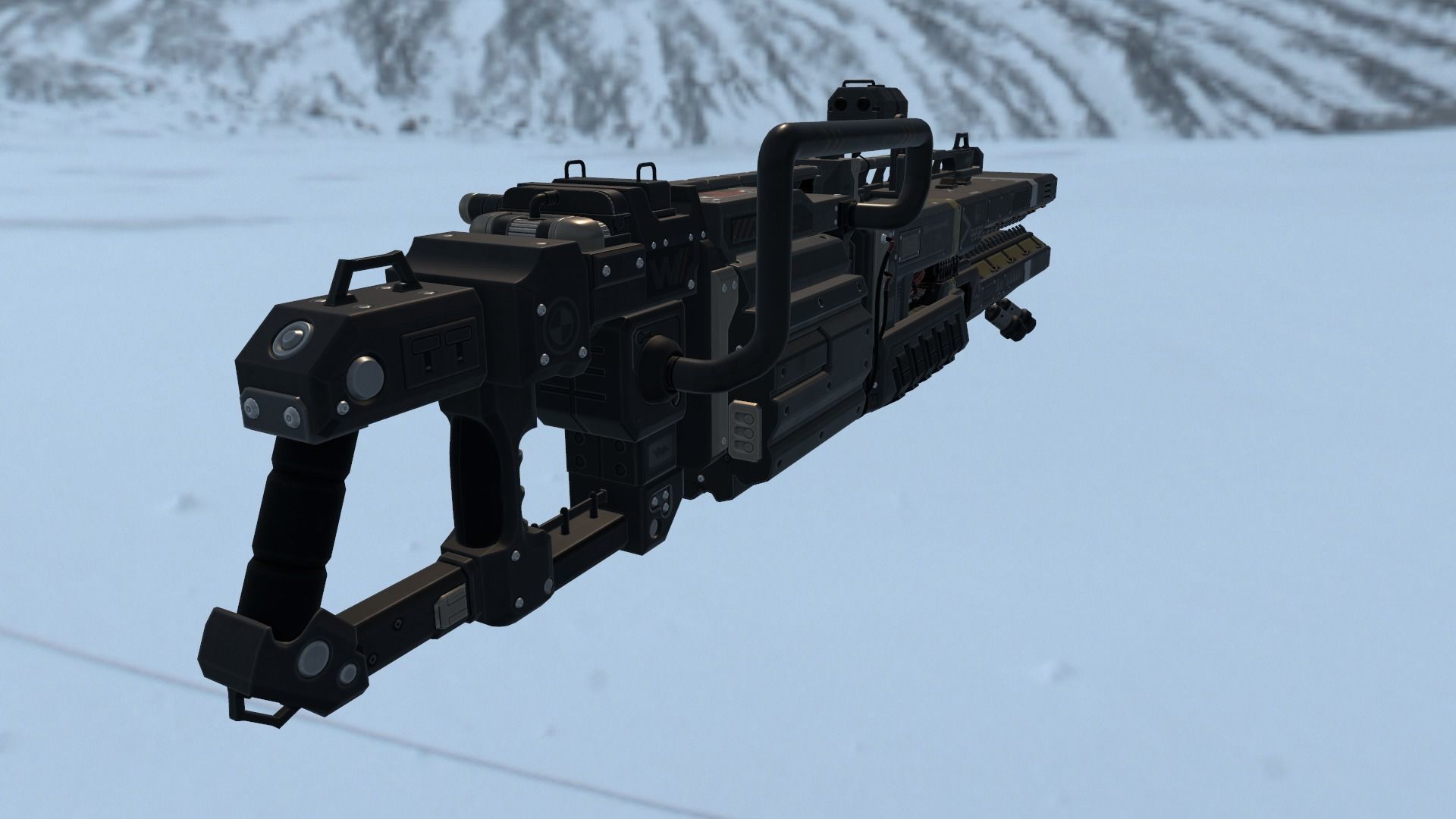 3D model Scifi Plasma Rail Gun VR / AR / low-poly | CGTrader