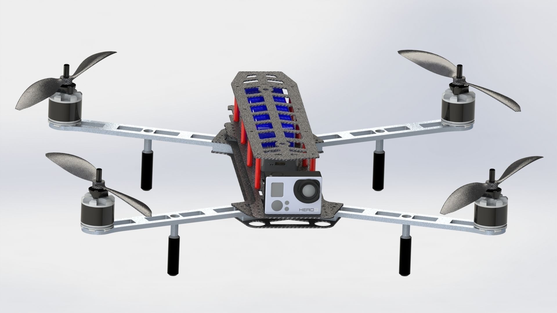 TypeZero DIY quadcopter FPV Frame free 3D model | CGTrader