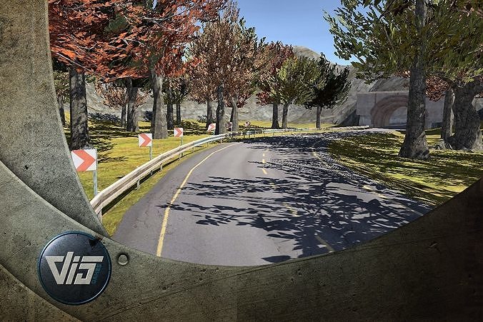 3D model Forest Racing Track VR / AR / low-poly | CGTrader