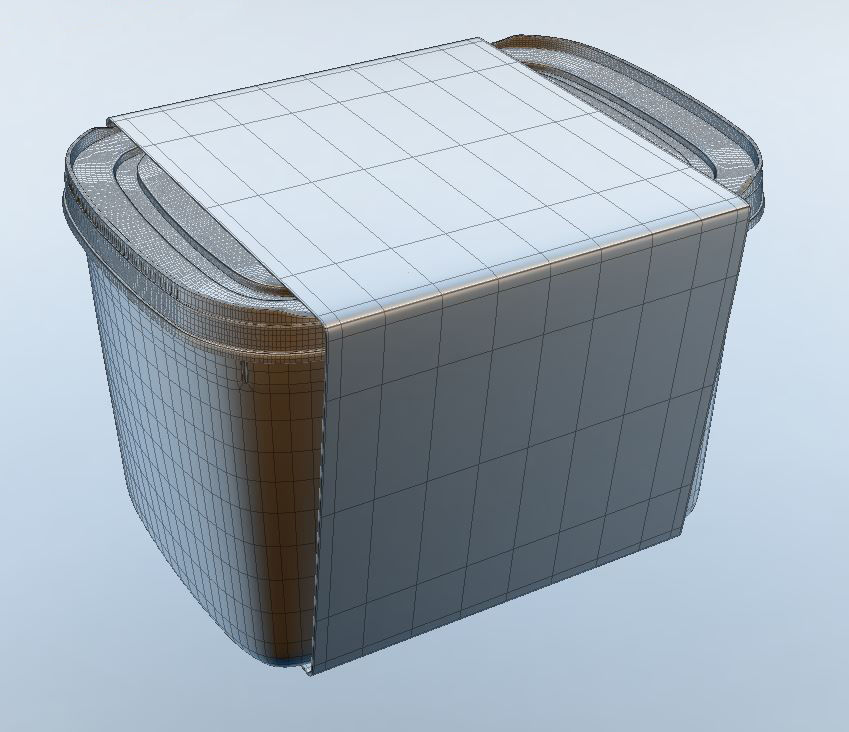 Ice cream container 3D model | CGTrader