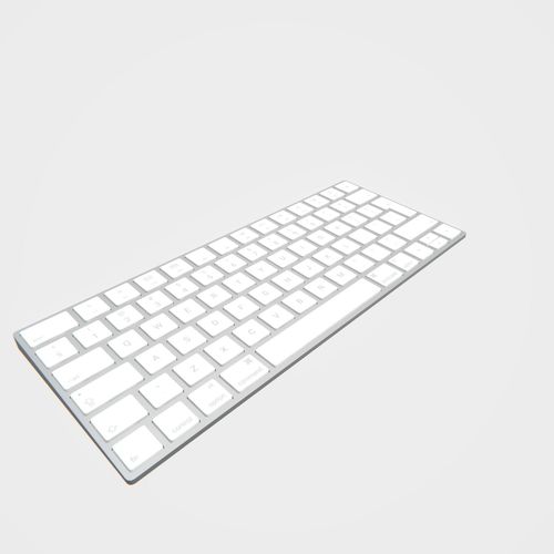 Highly detailed Apple Keyboard PBR 3D model | CGTrader