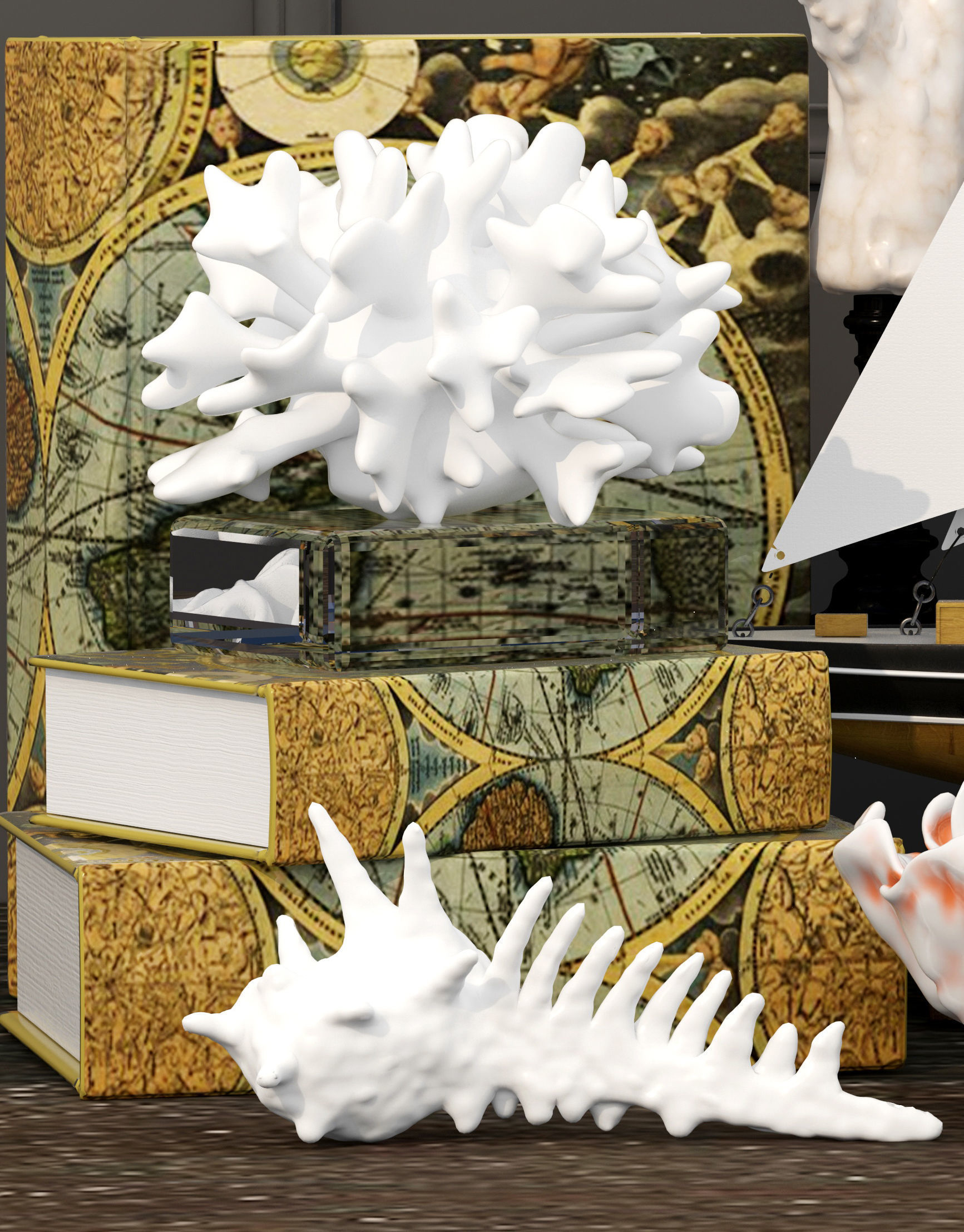 Marine Coral Set 3D model | CGTrader