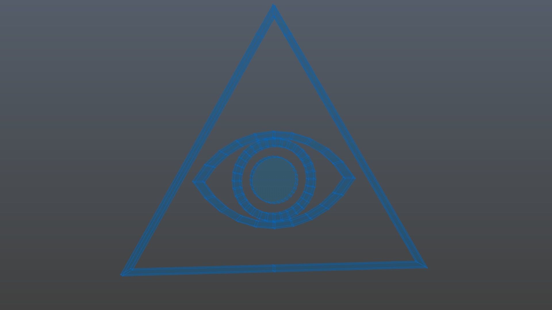 3D model Low poly Eye in Triangle VR / AR / low-poly | CGTrader