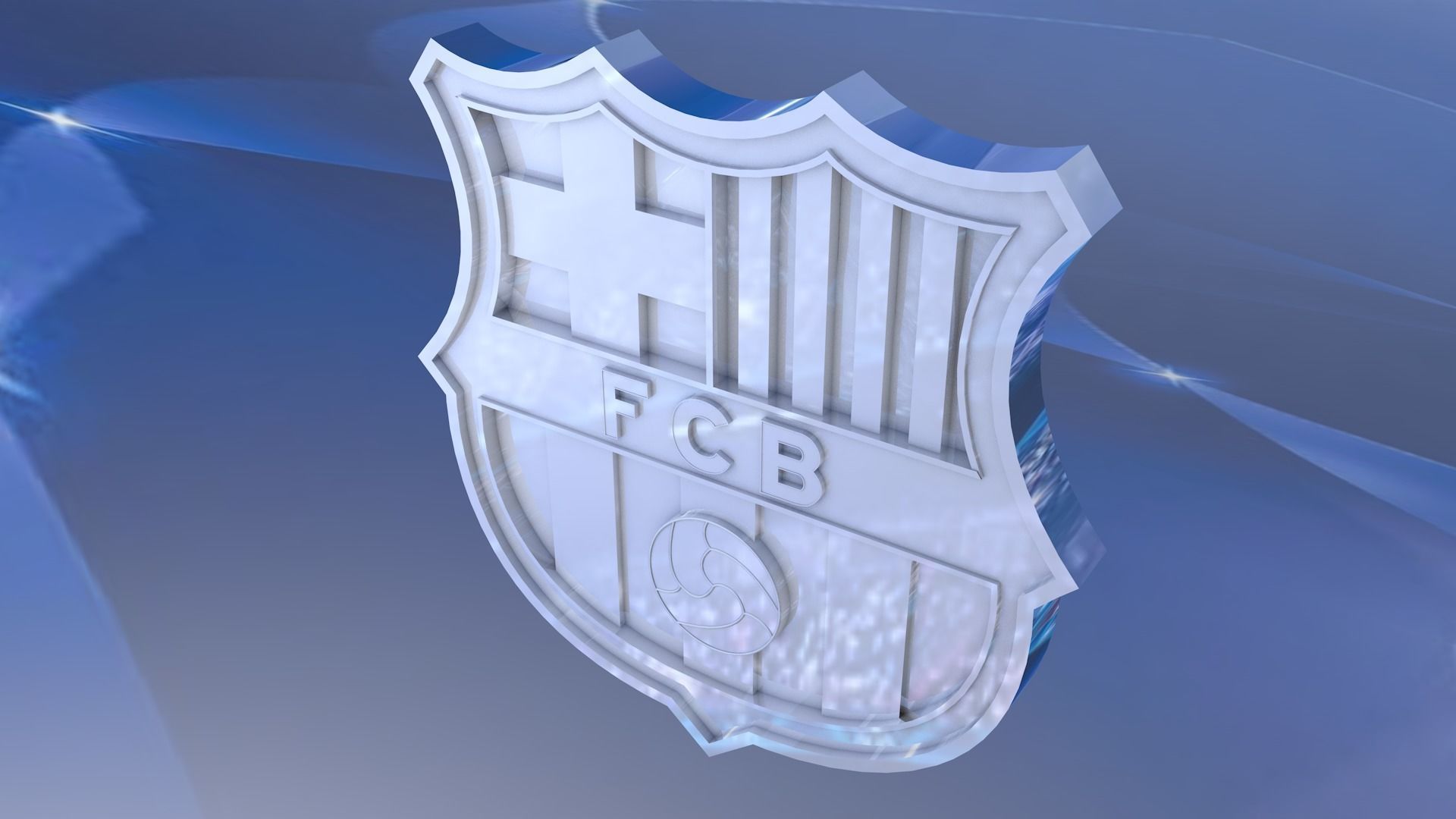 F C Barcelona Shield 3D model | CGTrader