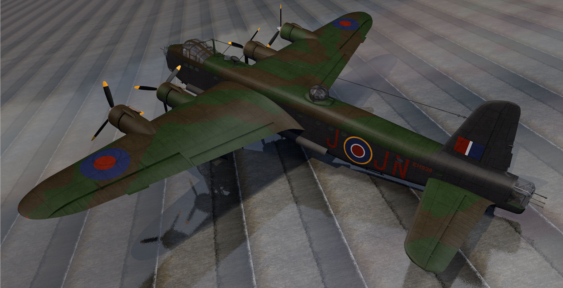 Short Stirling Mk-3 - RNZAF 3D model | CGTrader