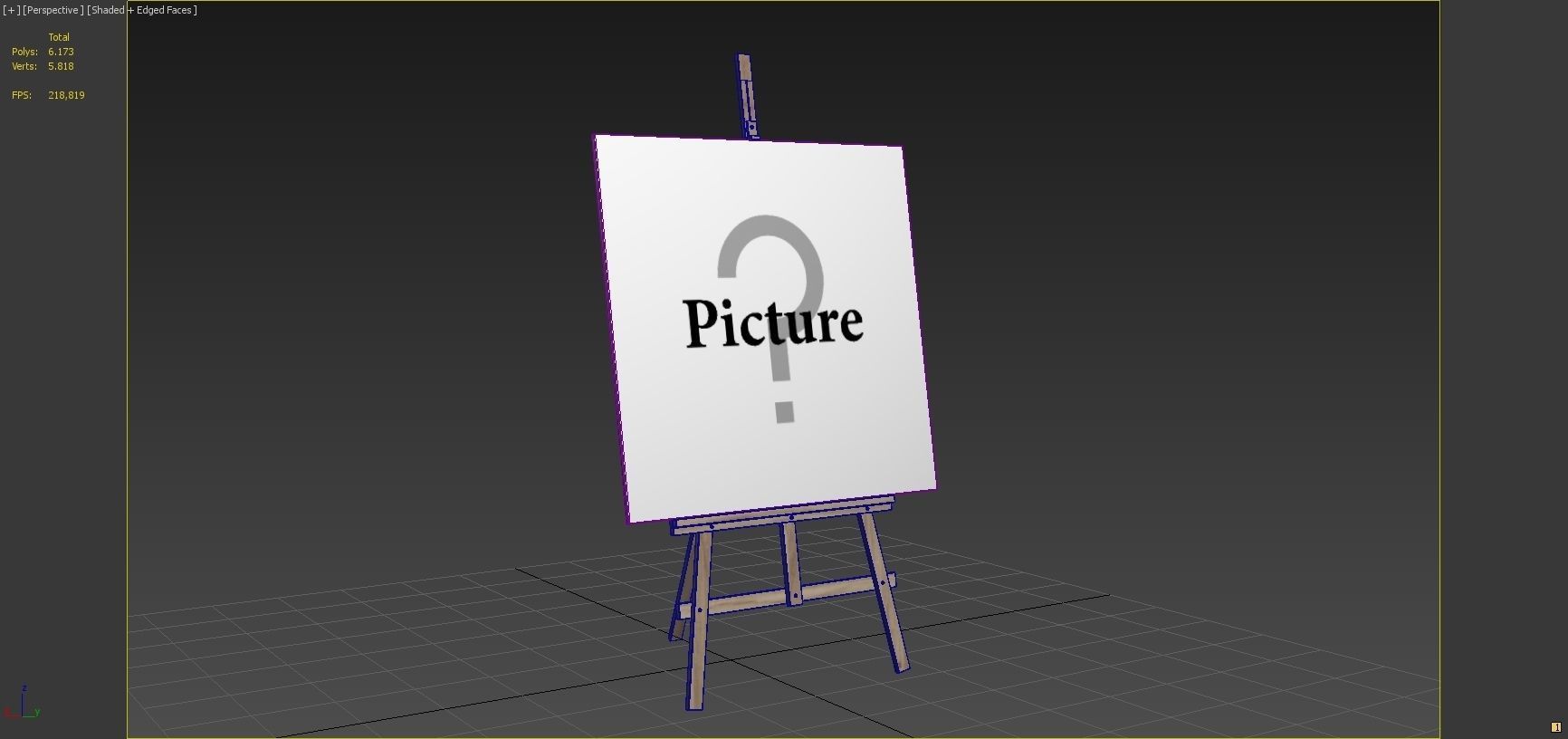 Painting Stand 3D model | CGTrader