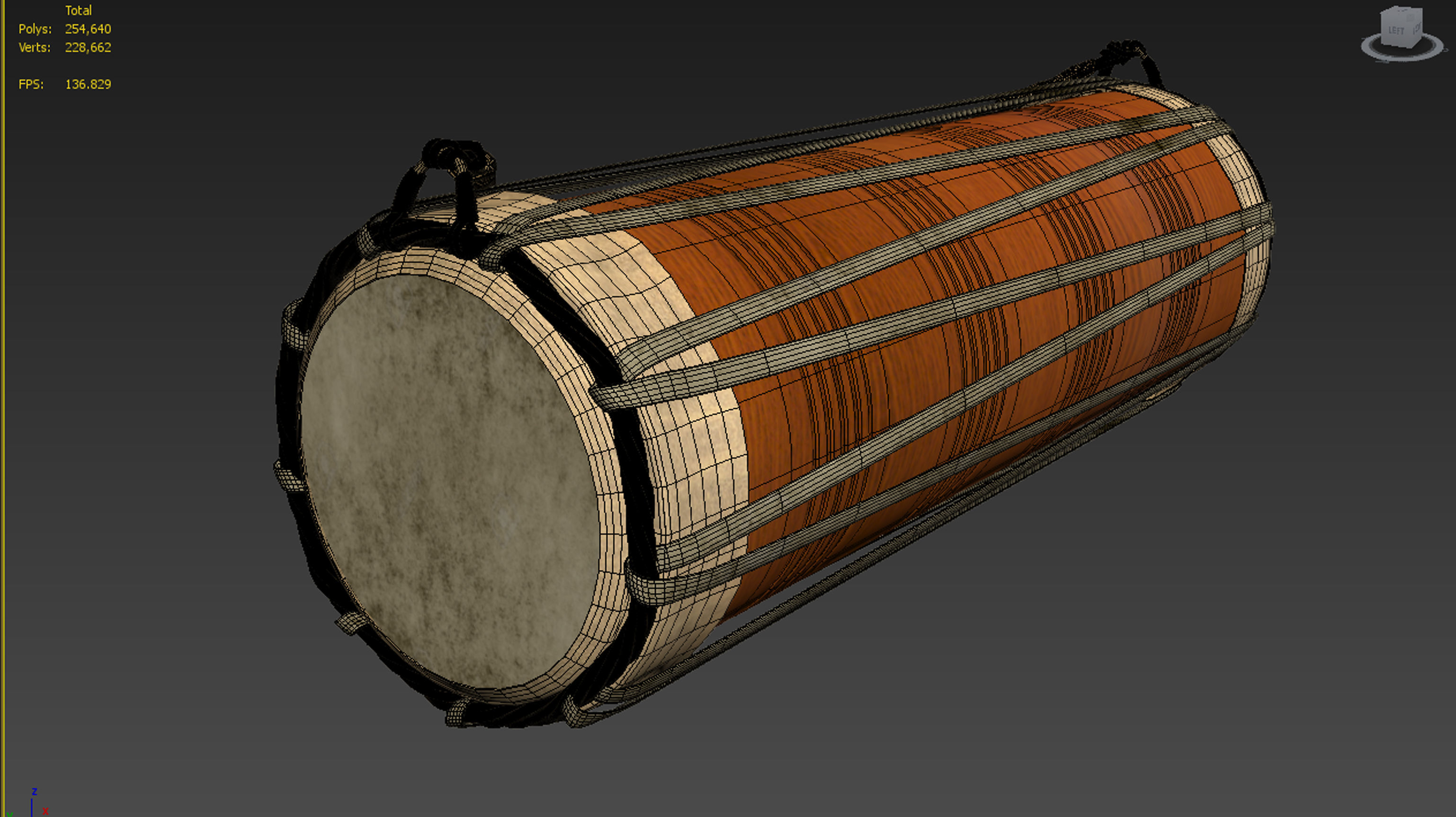 Traditional drum 3D model | CGTrader