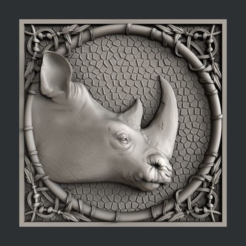 3d STL models for CNC rhinoceros 3D model | CGTrader