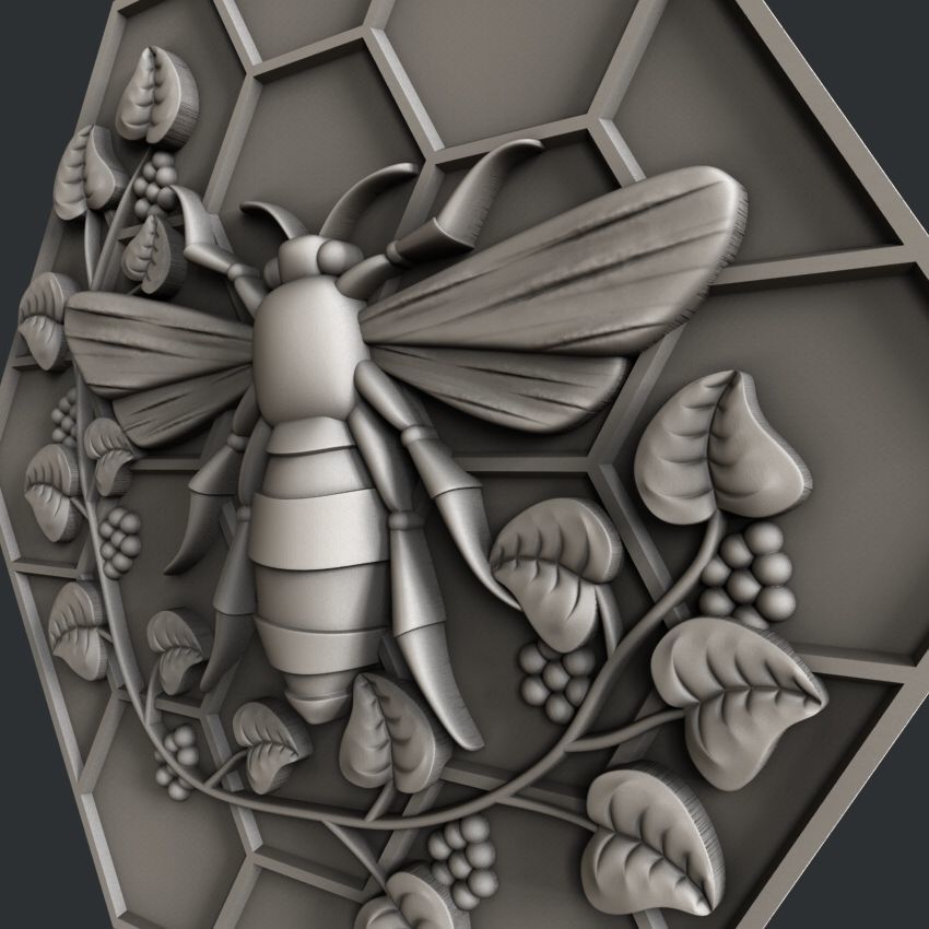 3d STL models for CNC bee 3D model | CGTrader