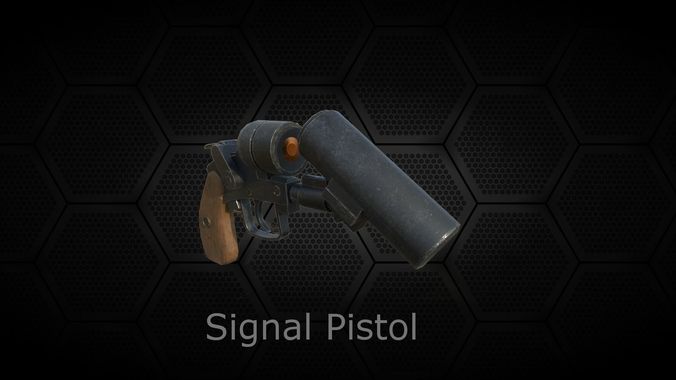 3D model Signal Pistol PBR VR / AR / low-poly | CGTrader
