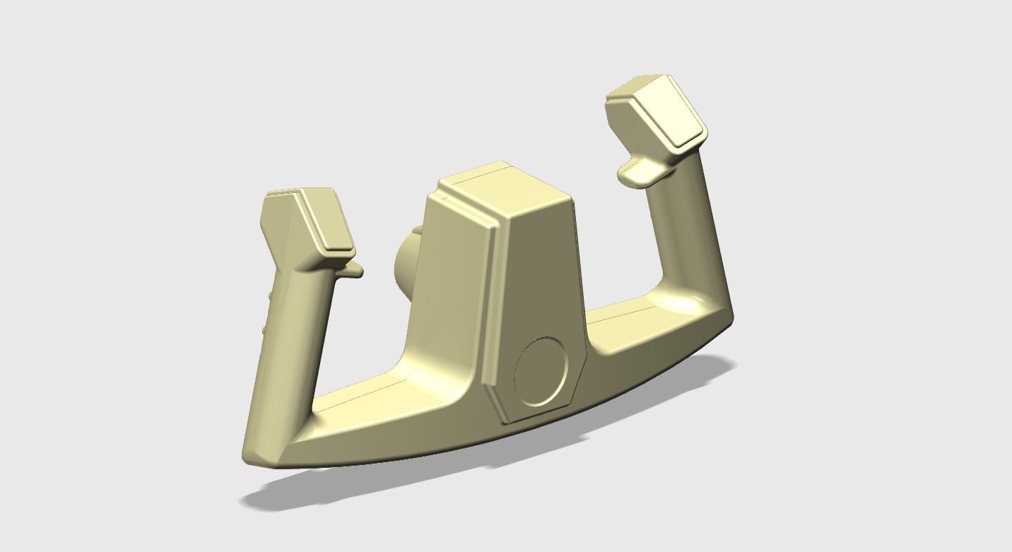 Aircraft control yoke for flight simulator 3D model 3D printable | CGTrader