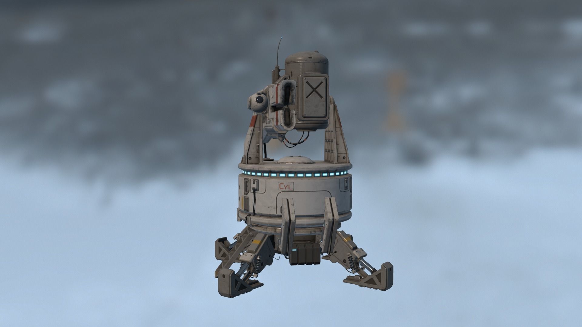 3D model Mega Turret VR / AR / low-poly | CGTrader