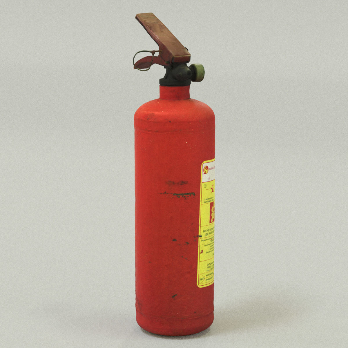 Extinguisher High Poly fire - fire 3D model | CGTrader