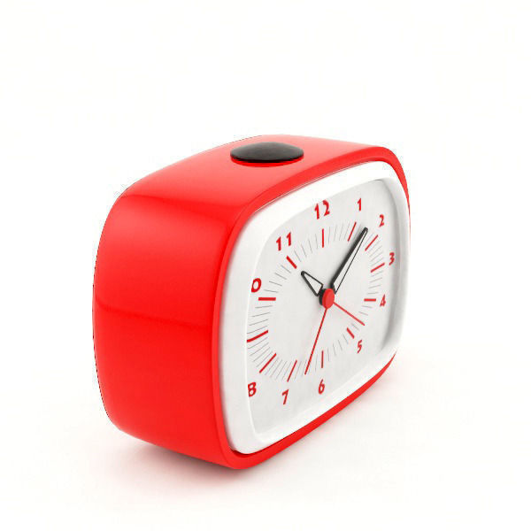 Plastic Alarm Clock 3D model | CGTrader