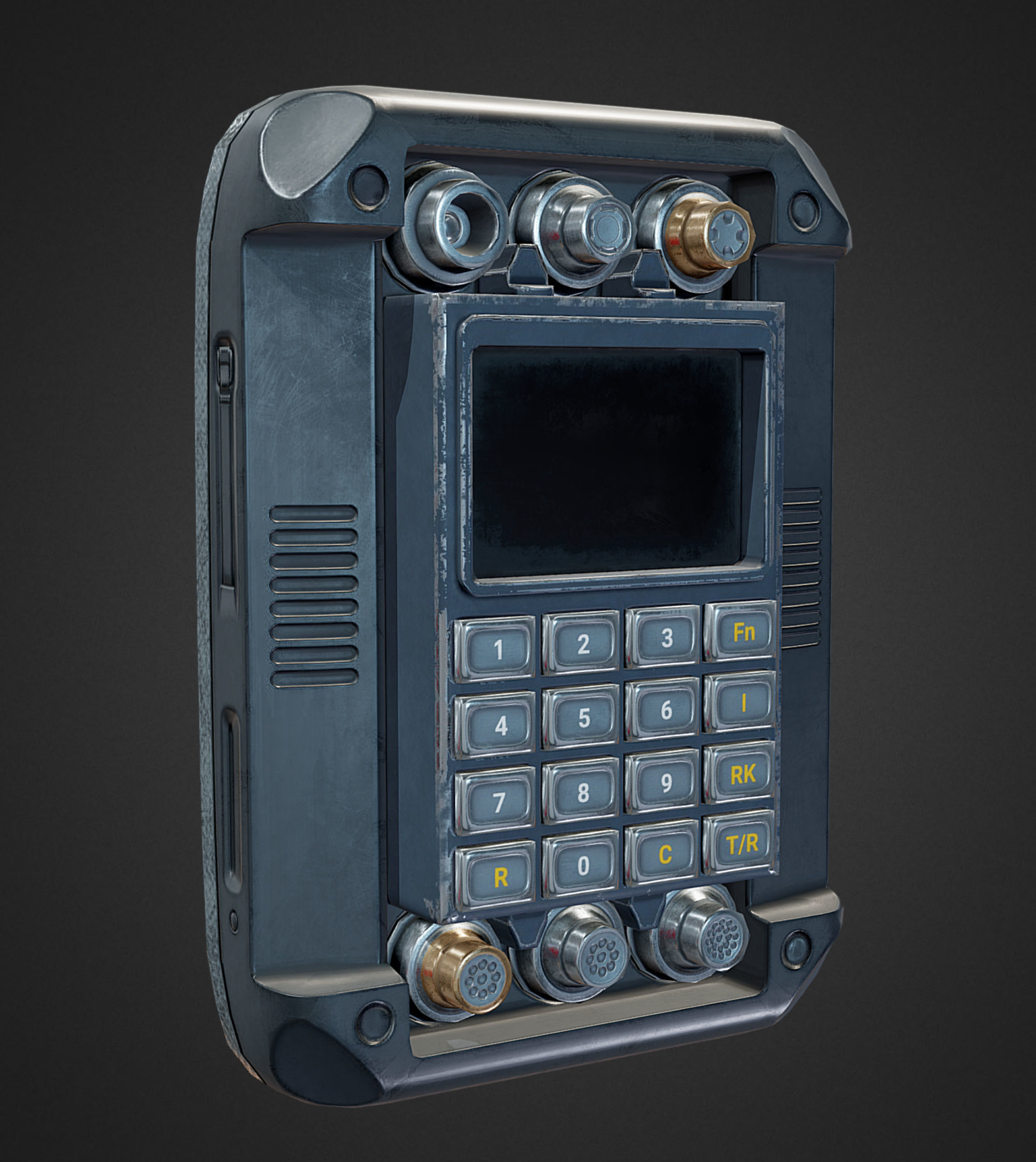 3D model Military Scrambler Device Decryptor Cipher low-poly PBR VR ...