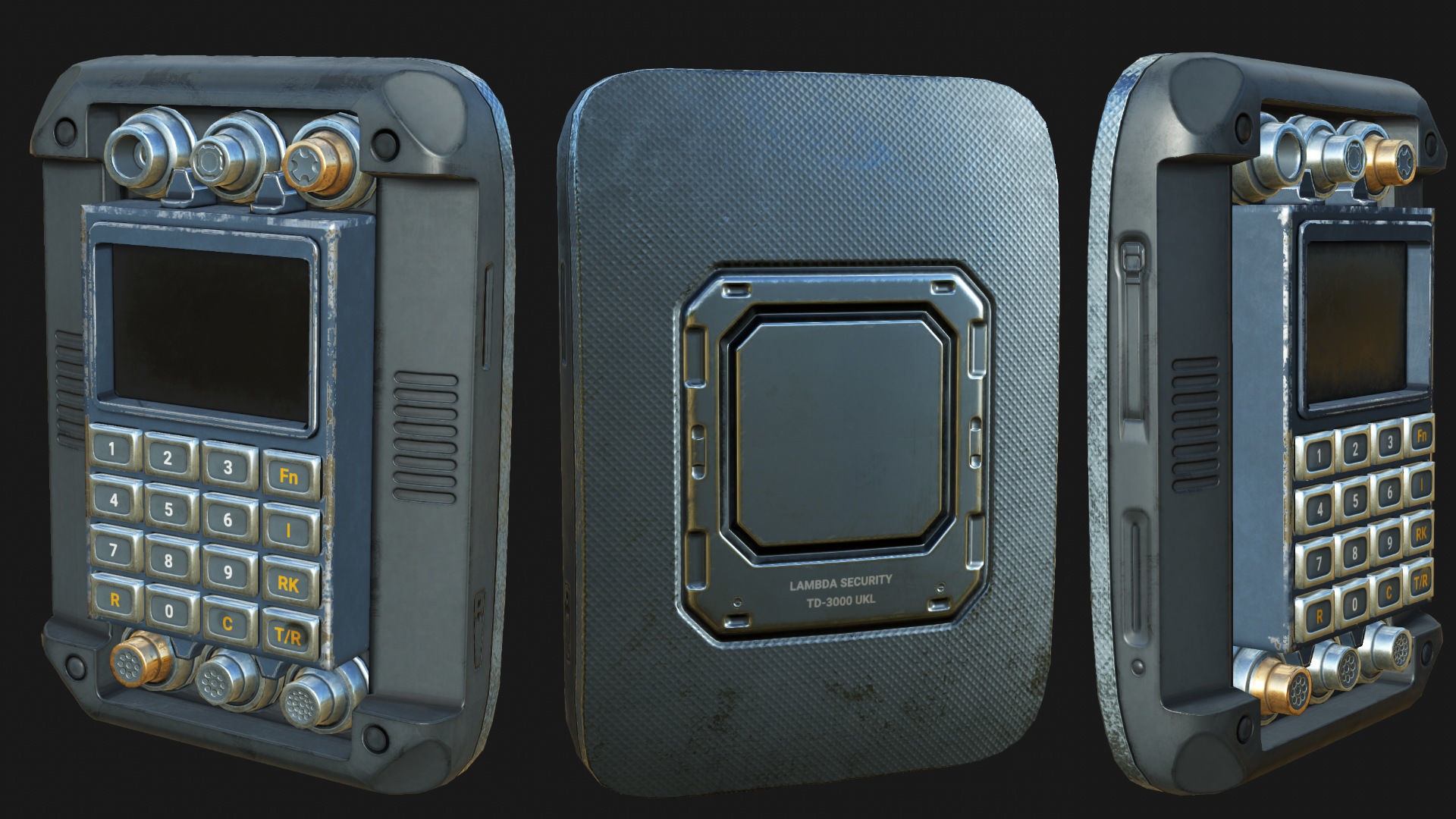 3D model Military Scrambler Device Decryptor Cipher low-poly PBR VR ...