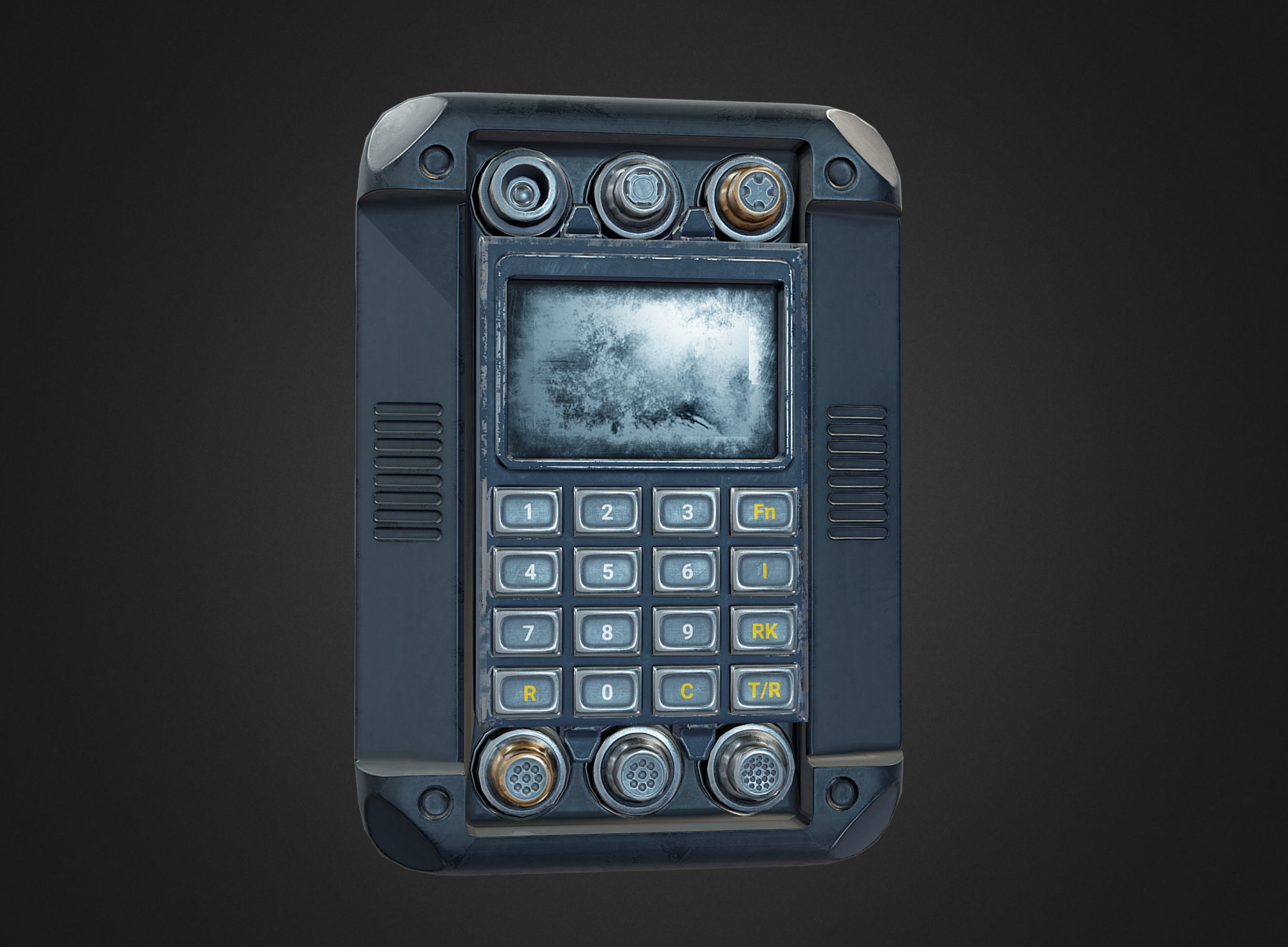 3D model Military Scrambler Device Decryptor Cipher low-poly PBR VR ...