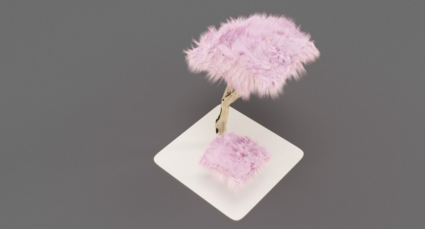 Fluffy Tree for Cat 3D model | CGTrader
