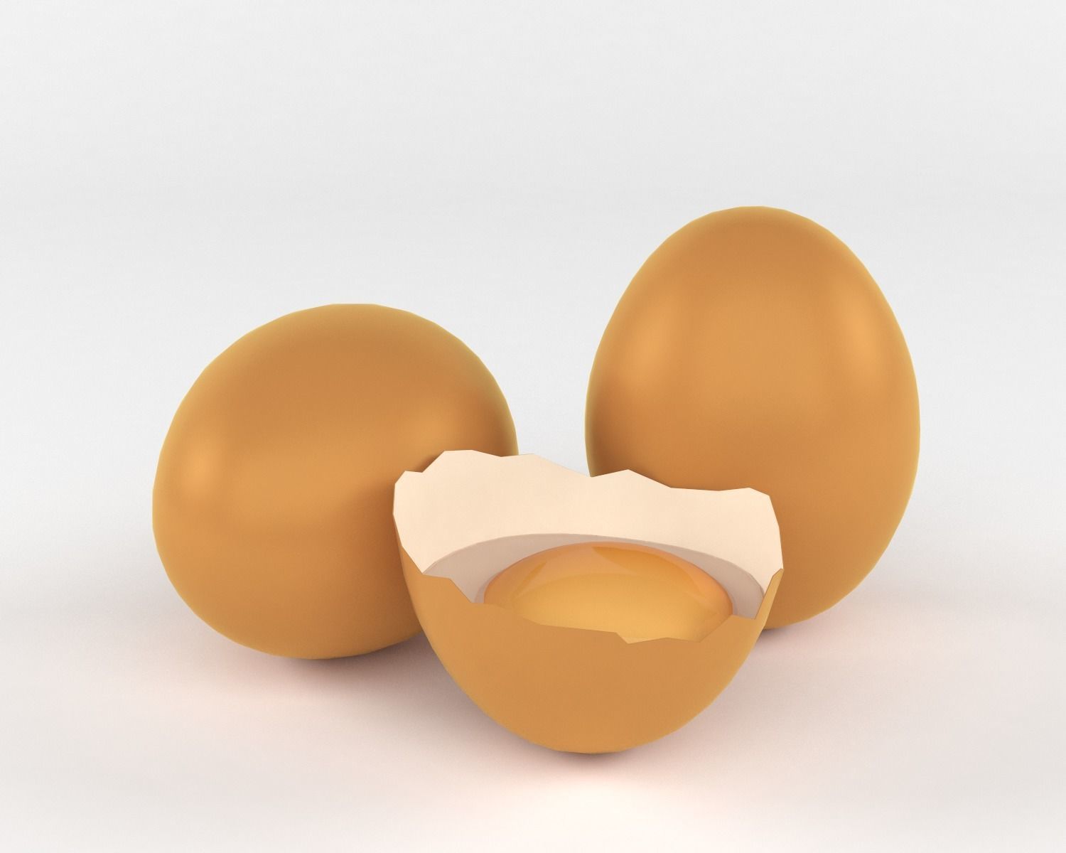 Chicken Eggs 3D model | CGTrader
