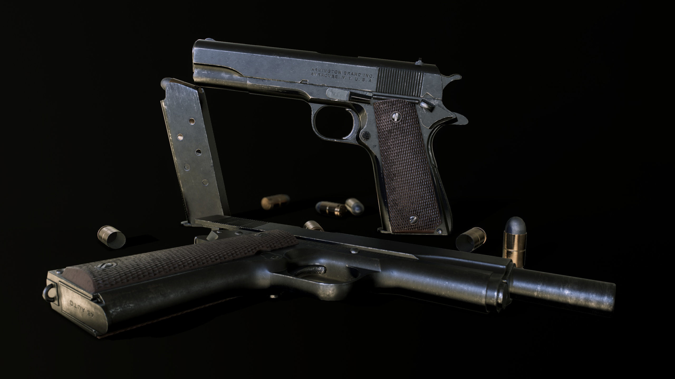 3D model M1911A1 - Textured - Game Ready VR / AR / low-poly | CGTrader