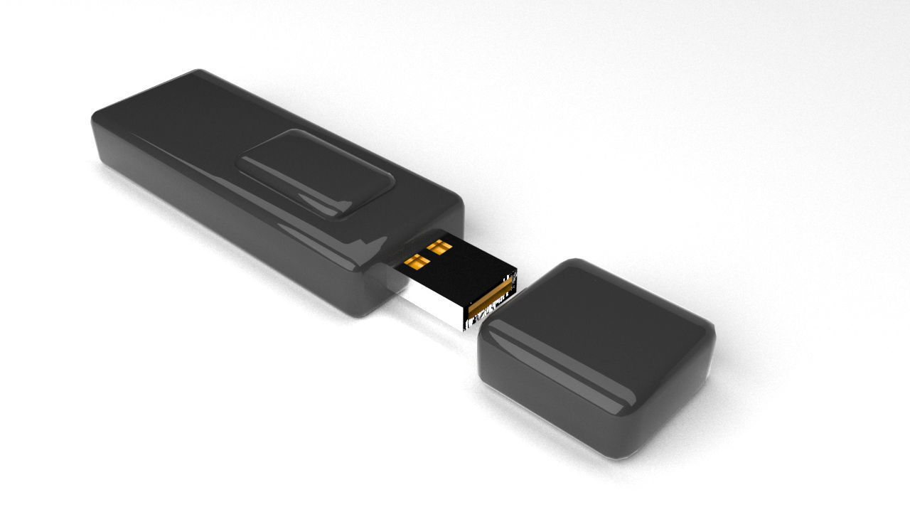 Usb disk 3d model with 3d max 2018 free VR / AR / low-poly 3D model ...