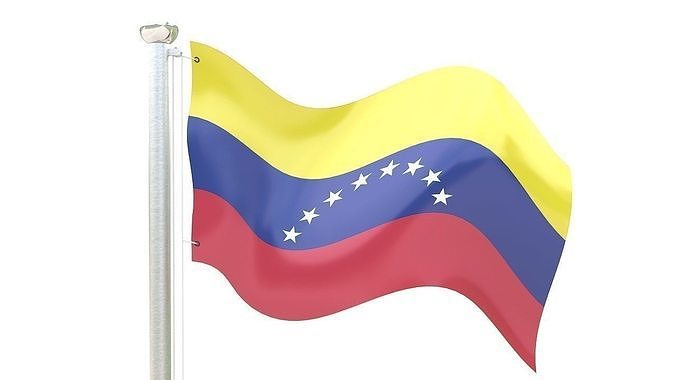 Venezuelan Flag Waving