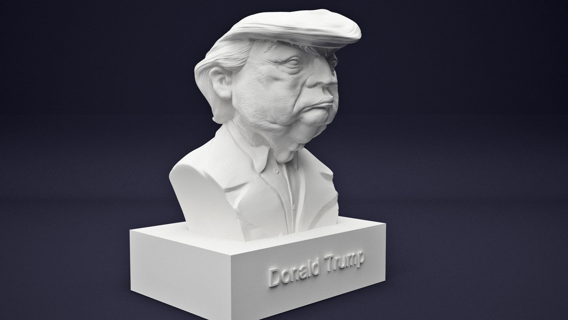 Donald Trump 3D model 3D printable | CGTrader