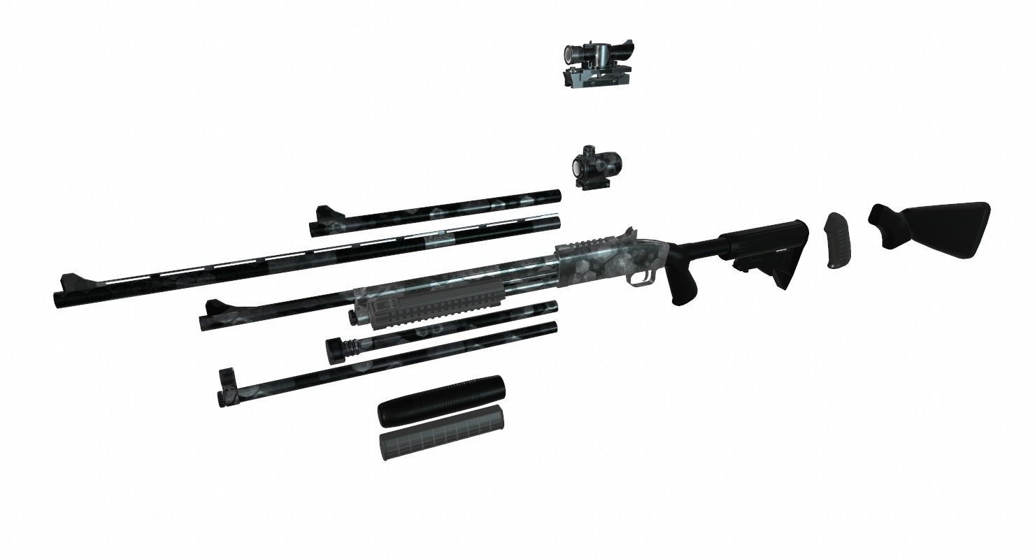 3D model Platform Shotgun Kit VR / AR / low-poly | CGTrader