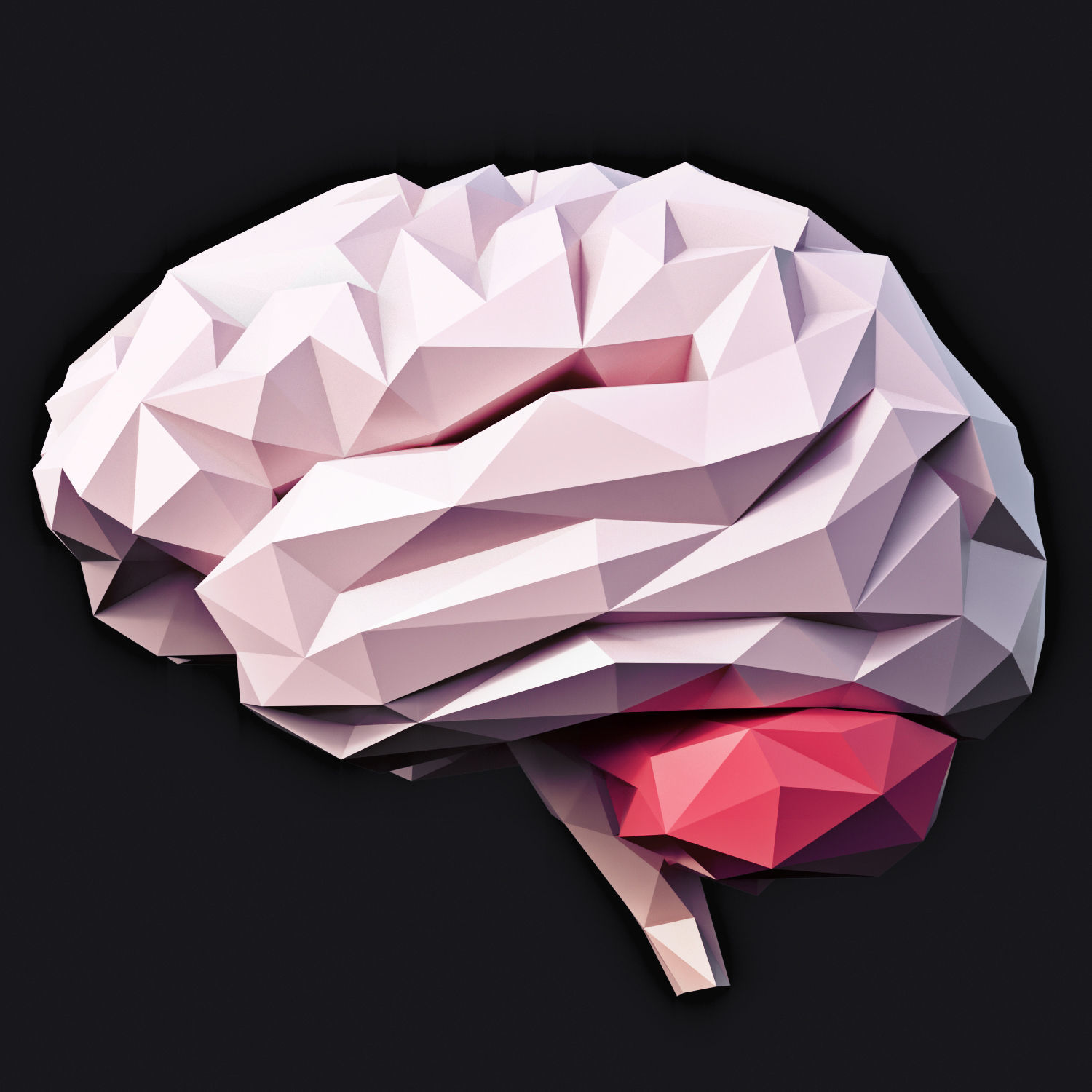 3D model Brain Low Poly v2 VR / AR / low-poly | CGTrader