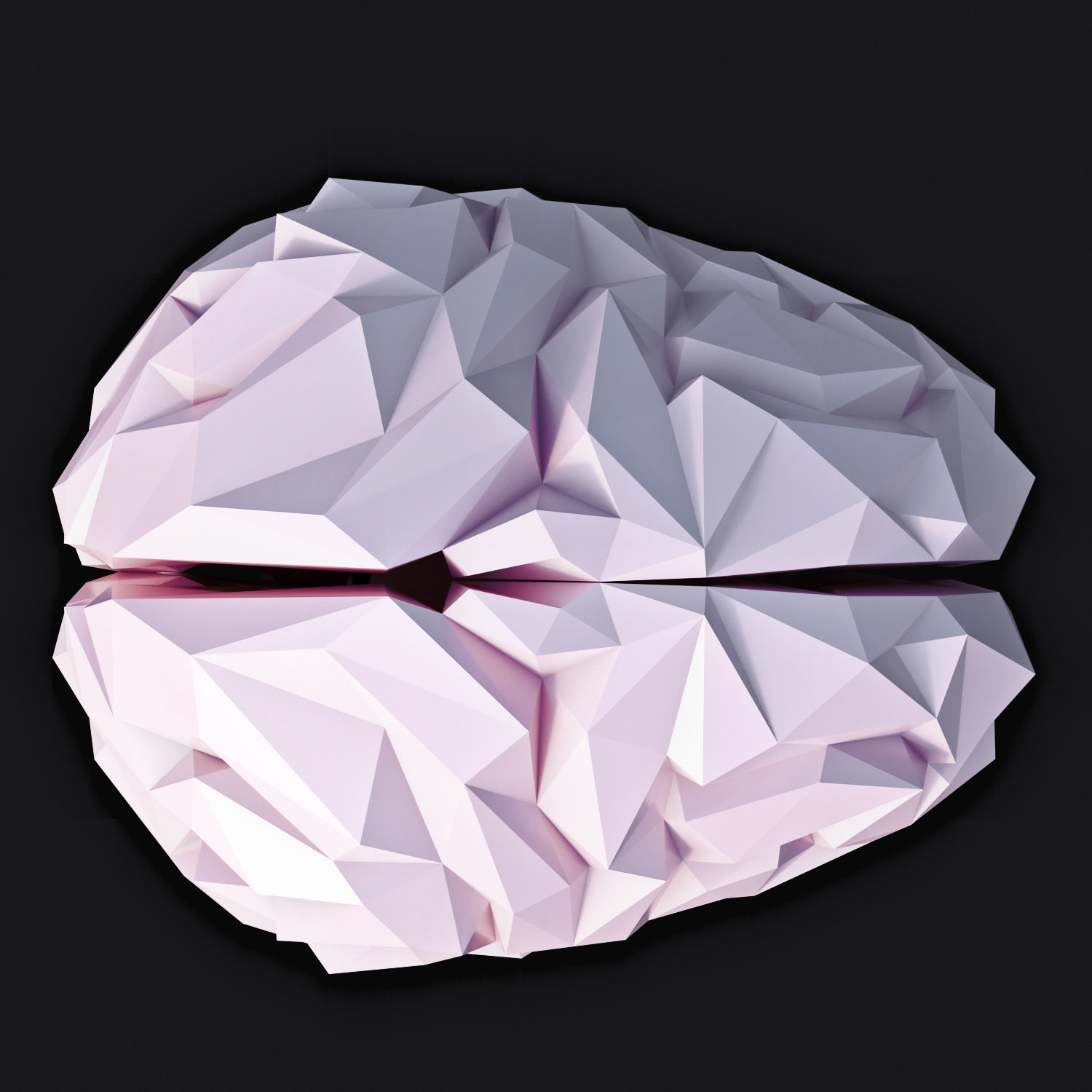 3D model Brain Low Poly v2 VR / AR / low-poly | CGTrader