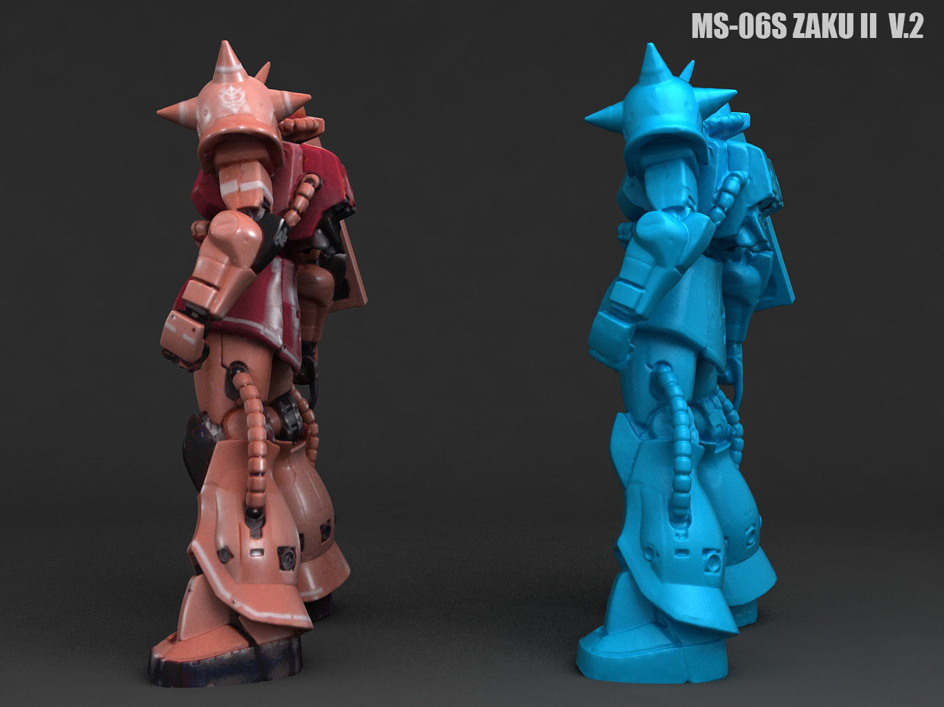 MS-06S ZAKU II MODEL 3D model | CGTrader