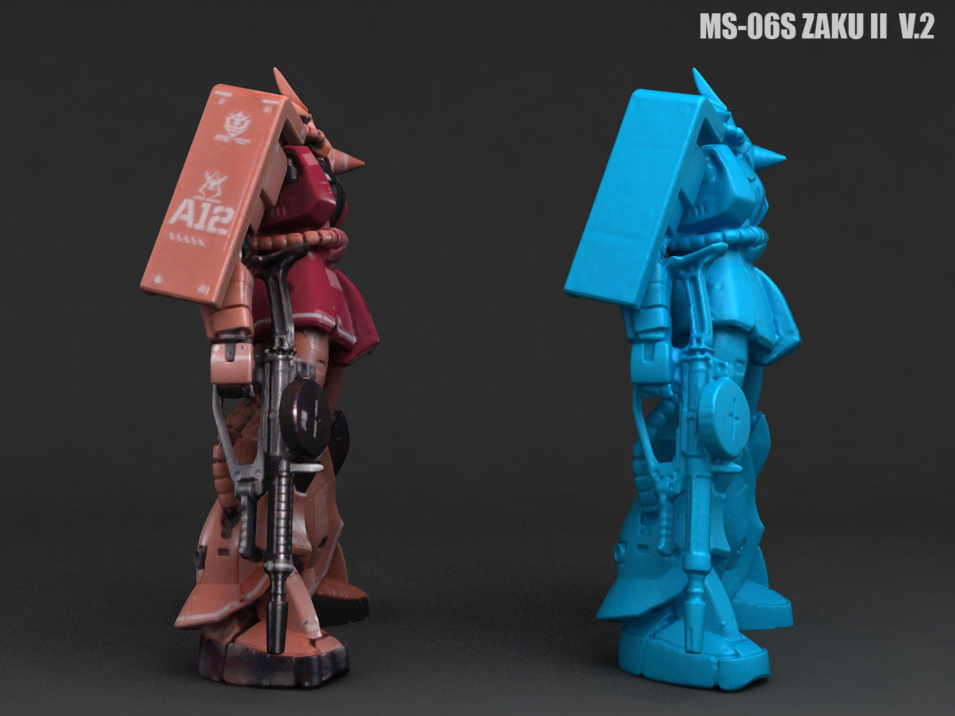 MS-06S ZAKU II MODEL 3D model | CGTrader