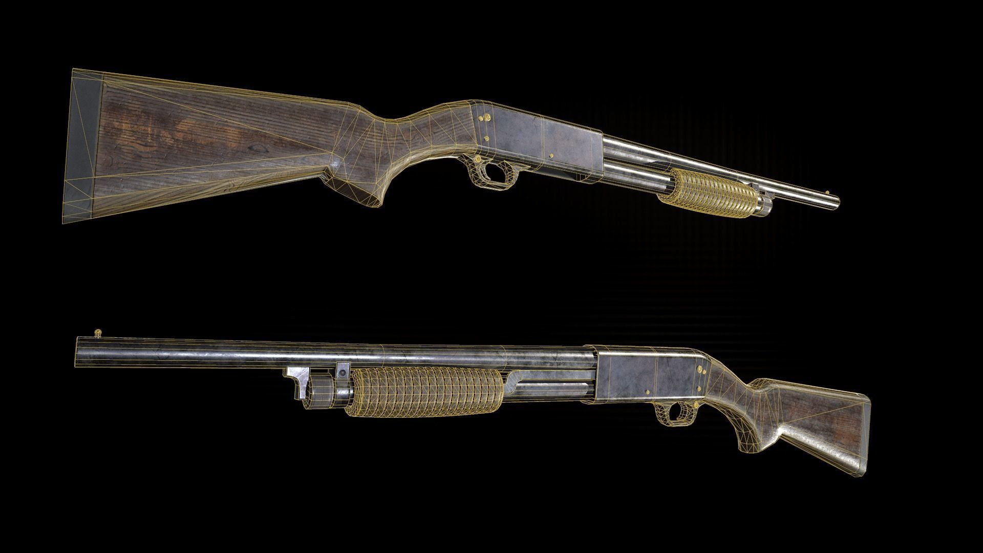 3D model Ithaca M37 PBR VR / AR / low-poly | CGTrader
