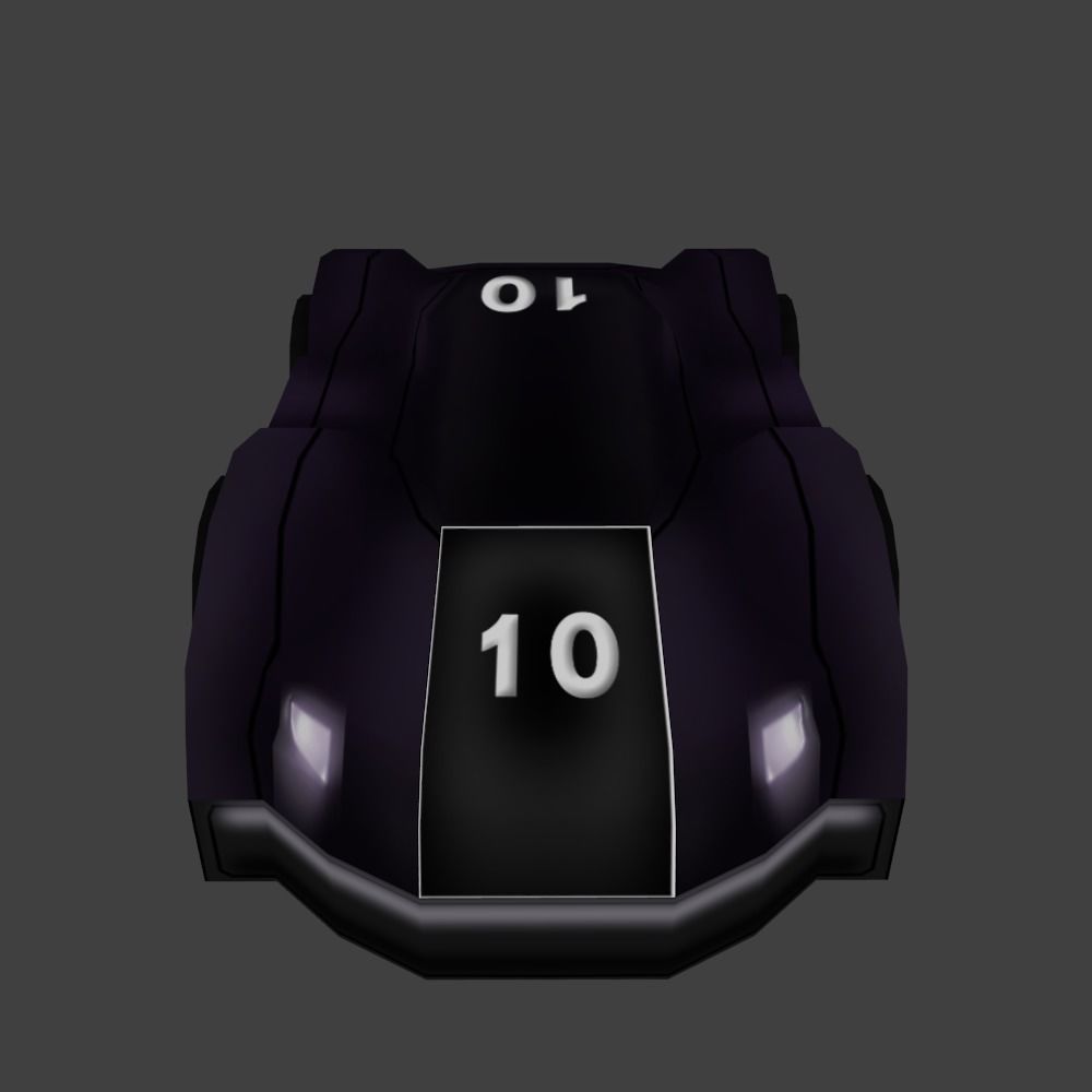 3D model Low poly Sci-fi Race Car VR / AR / low-poly | CGTrader