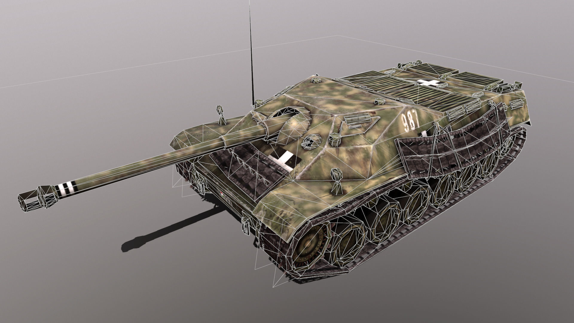3D model 44M Tas Hungarian Tank Destroyer VR / AR / low-poly | CGTrader