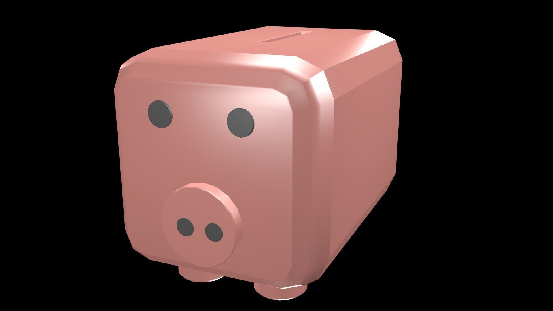 Low poly money box free VR / AR / low-poly 3D model | CGTrader