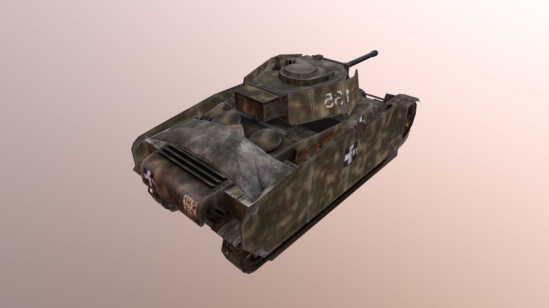 3D model 38M Toldi 2 Hungarian Light Tank VR / AR / low-poly | CGTrader