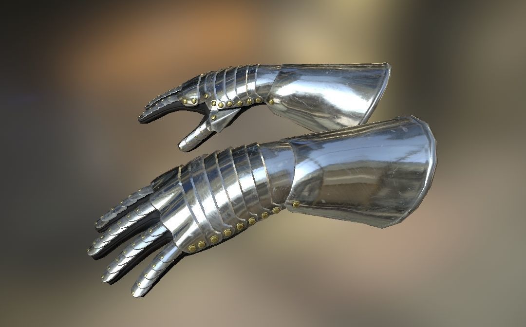 HIE Game Ready Hand Armor D180423 3D model | CGTrader