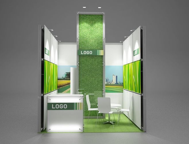 Exhibition stand octanorm maxima 3x3 m 3D model | CGTrader