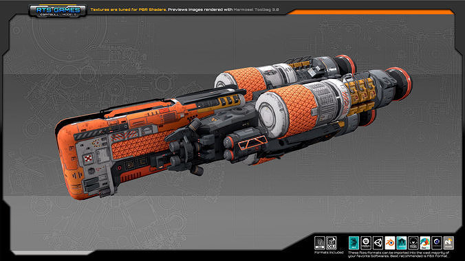 3D model EXPLORER Colony-Ship EX2 VR / AR / low-poly | CGTrader