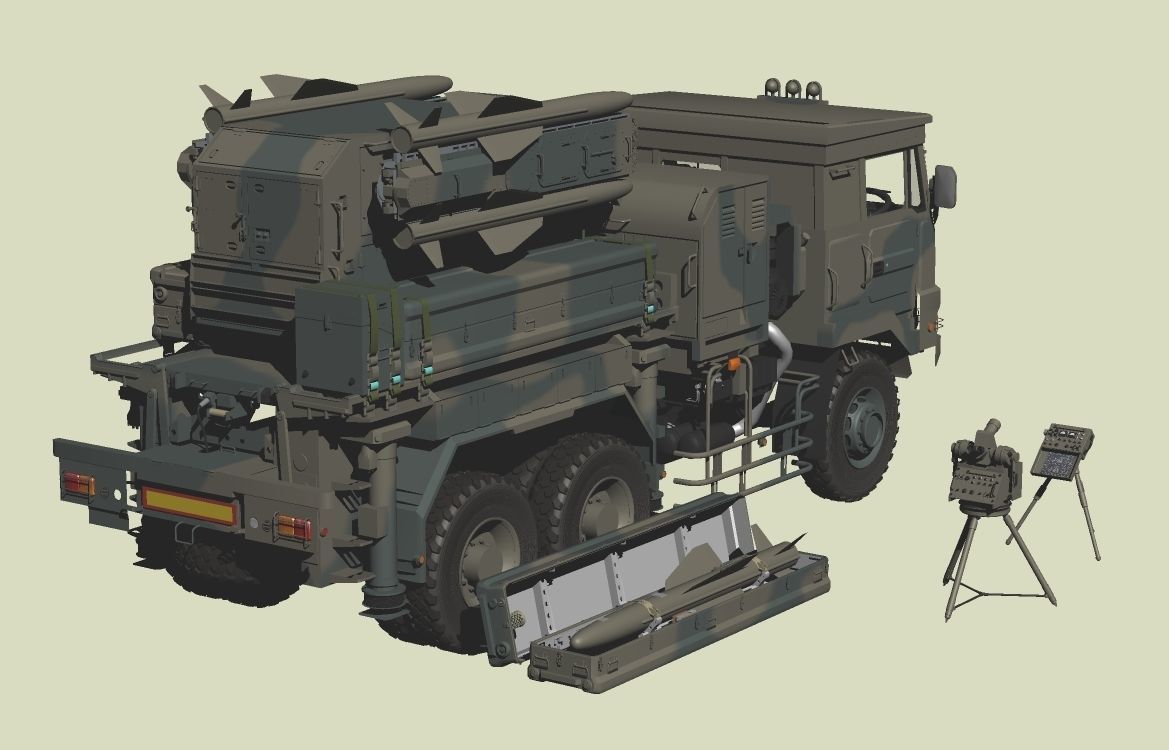 3D JGSDF Type 81 Surface-to-Air Missile | CGTrader