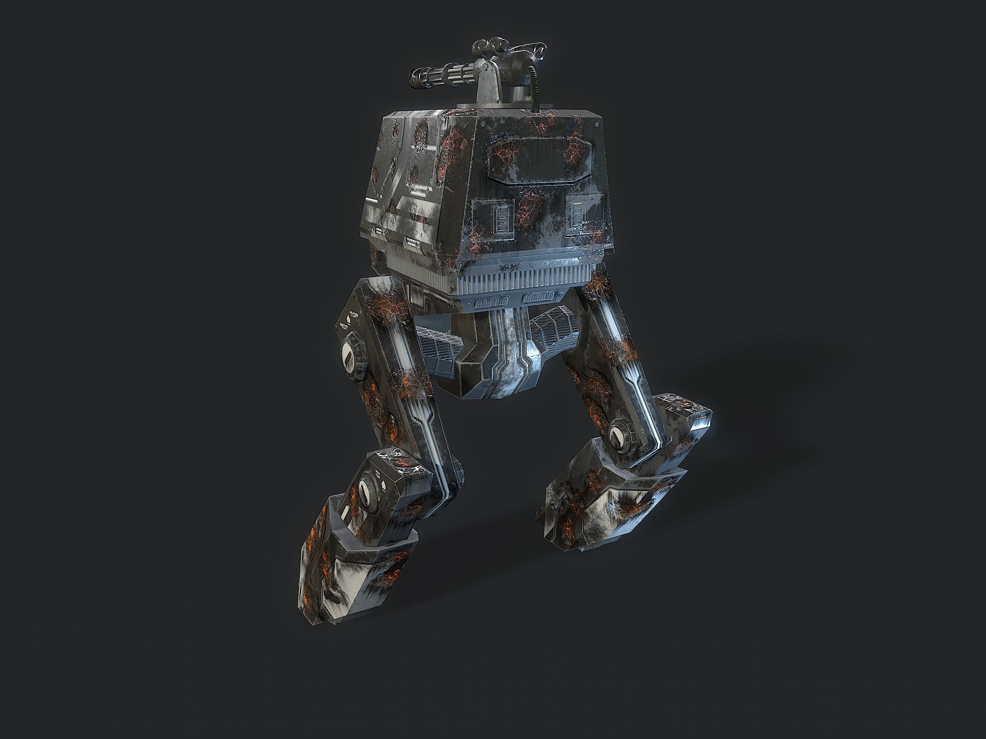 3D model Scout light Mech VR / AR / low-poly | CGTrader